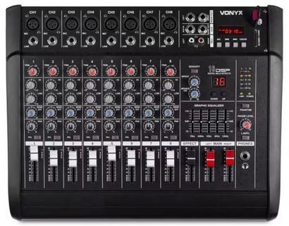 Vonyx Mischpult AM8A Powermixer 2x500Watt (Neu (gemäss Beschreibung ...