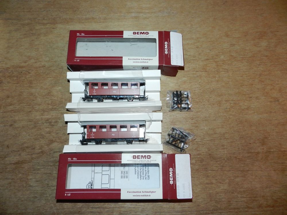 Bemo H0m 2 Personenwagen 2achsig der FO | Kaufen auf Ricardo