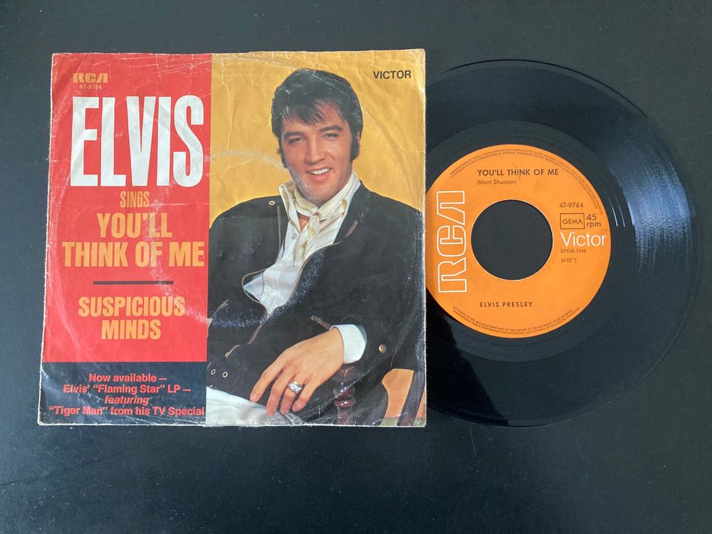Elvis Presley / Single Suspicious Minds / Deutschland (Gebraucht) in ...