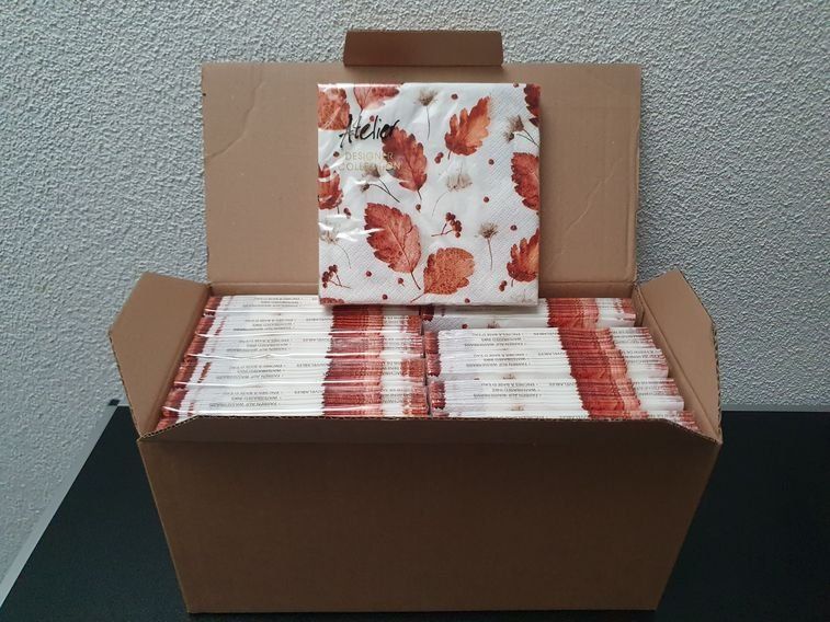 Neu - Servietten - 12 Packungen - 33cm x 33cm -Herbstblätter (Neu und ...