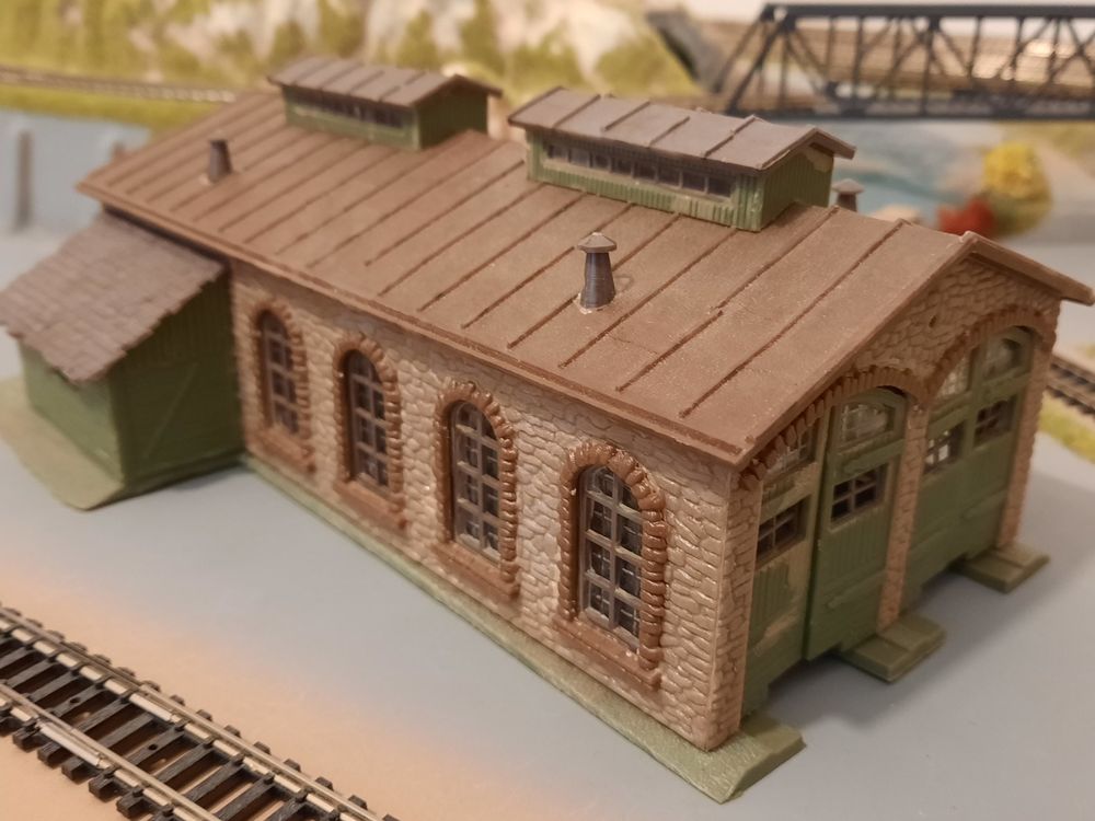 2116 Lokschuppen 2-ständig, Faller Spur N, Innenbeleuchtung | Kaufen ...