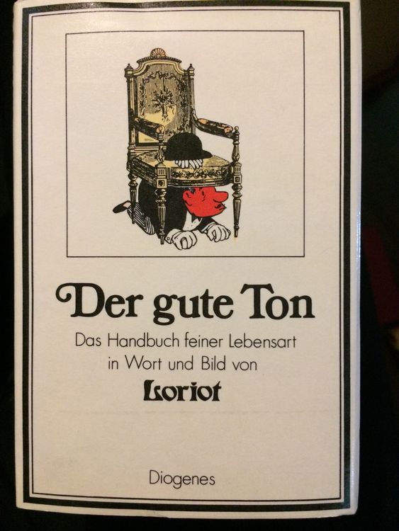 Loriot Der gute Ton Diogenes Erstausgabe 1957 signiert (Gebraucht) in ...