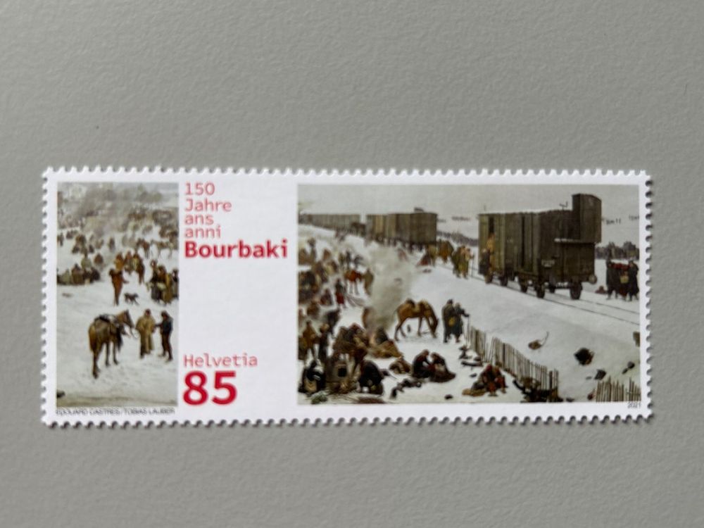 Briefmarke - Schweiz - 150 Jahre Bourbaki 2021 - postfrisch (Neu ...