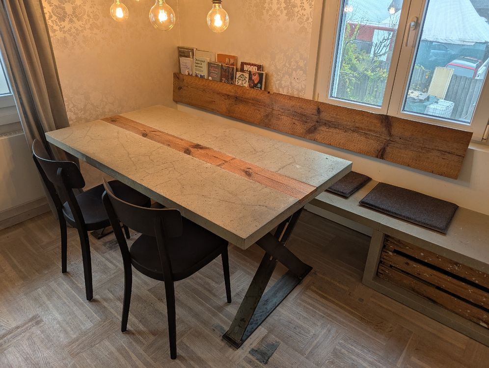 Esstisch Mit Betonplatte