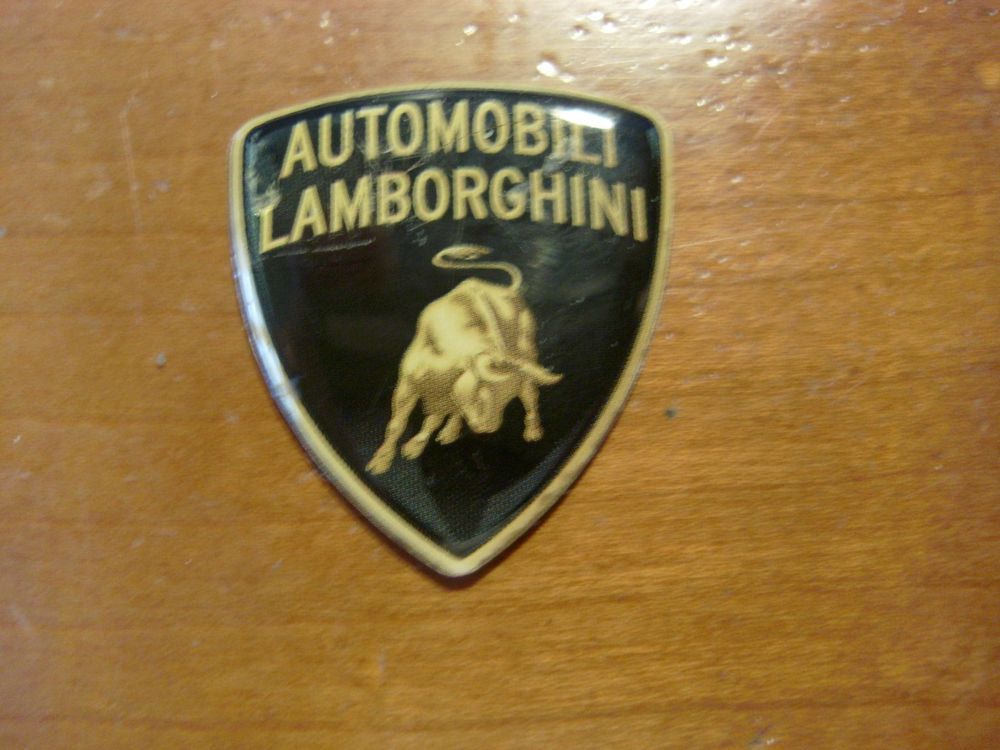 Automobili Lamborghini Emblem Logo Zeichen Lambo Schwarzgold (Gebraucht ...