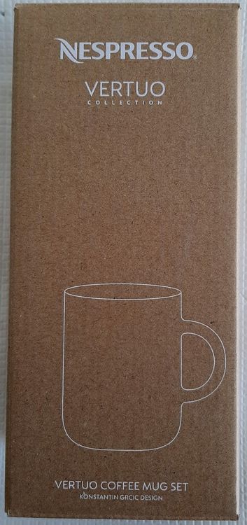 Nespresso Vertuo Mug Set (2) mit Löffel (2), OVP, neu (Neu und ...