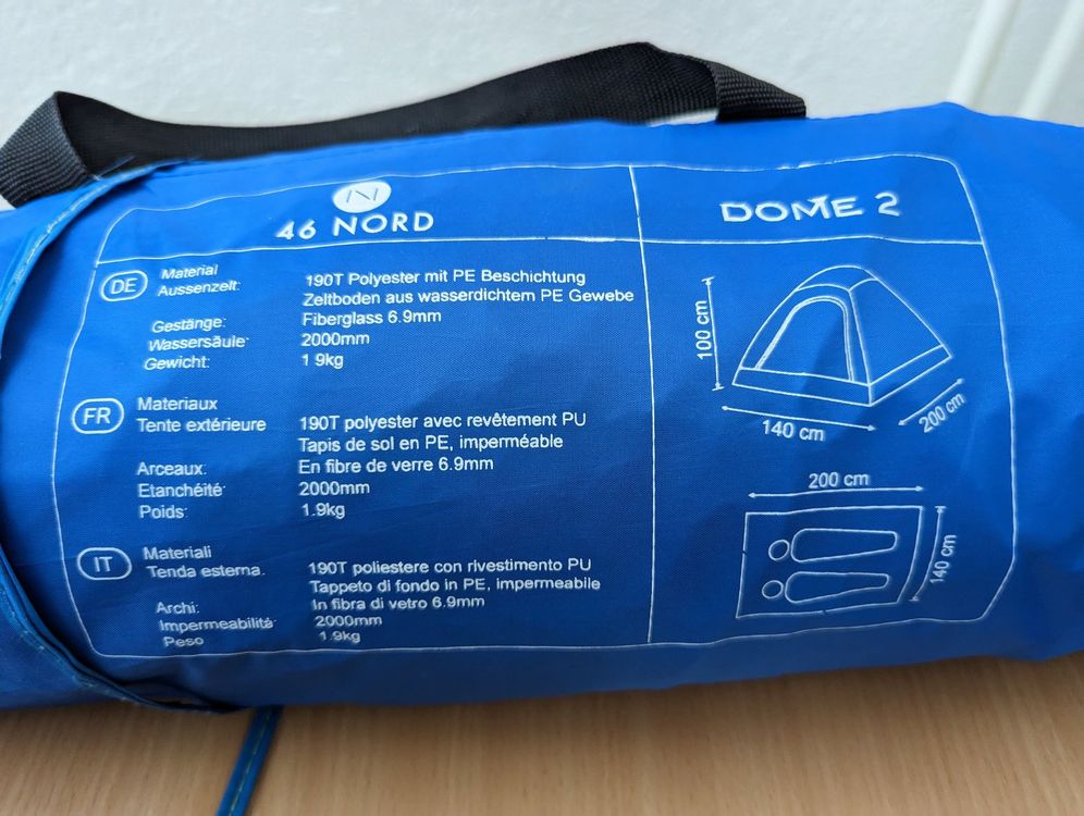 46 Nord Dome 2 Zelt | Kaufen auf Ricardo