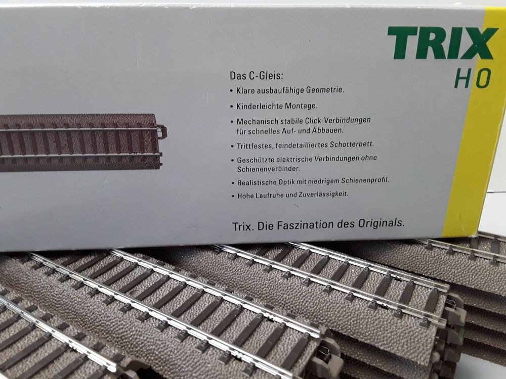 Trix C Gleis 62236 _ gerades Gleis 10 Stück _ ohne OVP _ H0 (Gebraucht ...