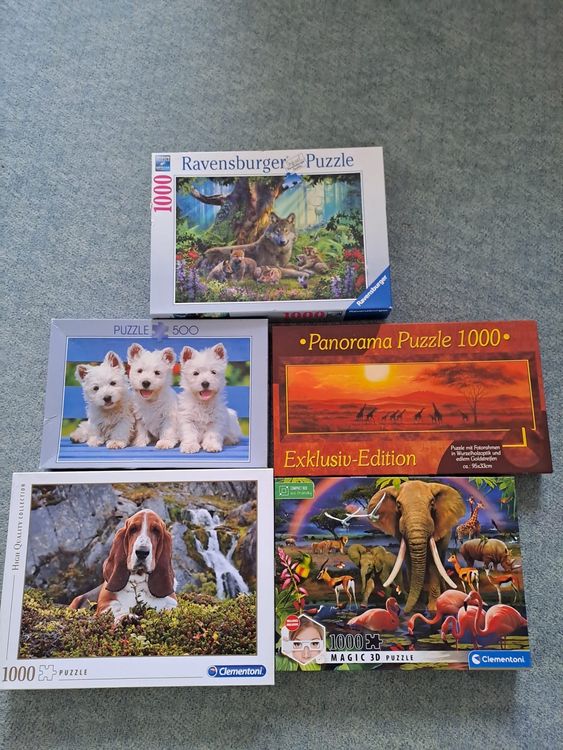 5 Puzzles Fr. 25.-- (Gebraucht) in Frauenfeld für CHF 25 – mit Lieferung auf Ricardo kaufen
