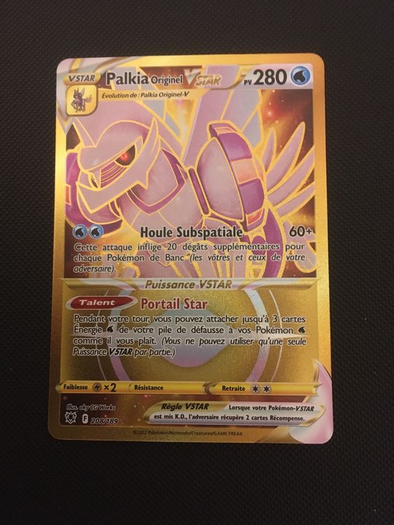 Carte Pokémon Palkia gold vstar (Neu (gemäss Beschreibung)) in Genève ...