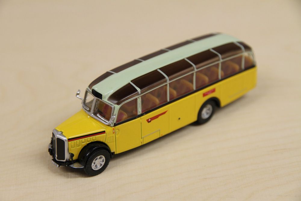 Postauto, Saurer, PTT, Alpenwagen IIIa, 1:87, Ho, Ariwico (Neu und ...