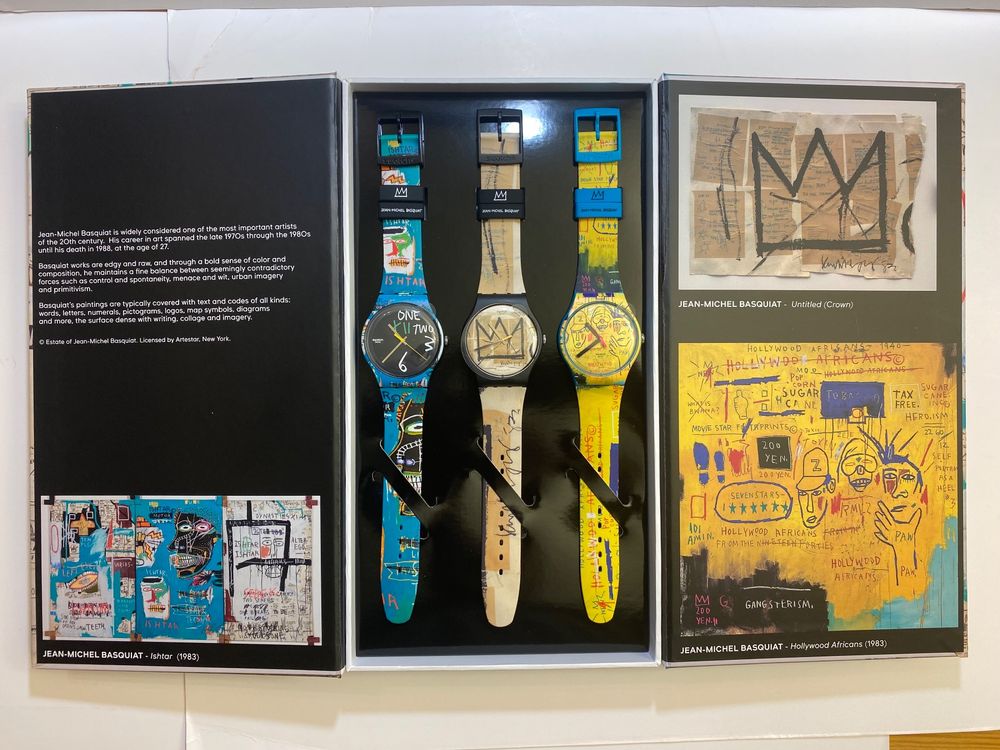 swatch🇨🇭X Jean-Michel Basquiat TRIPTYCH - LIMITED EDITION (Neu und ...
