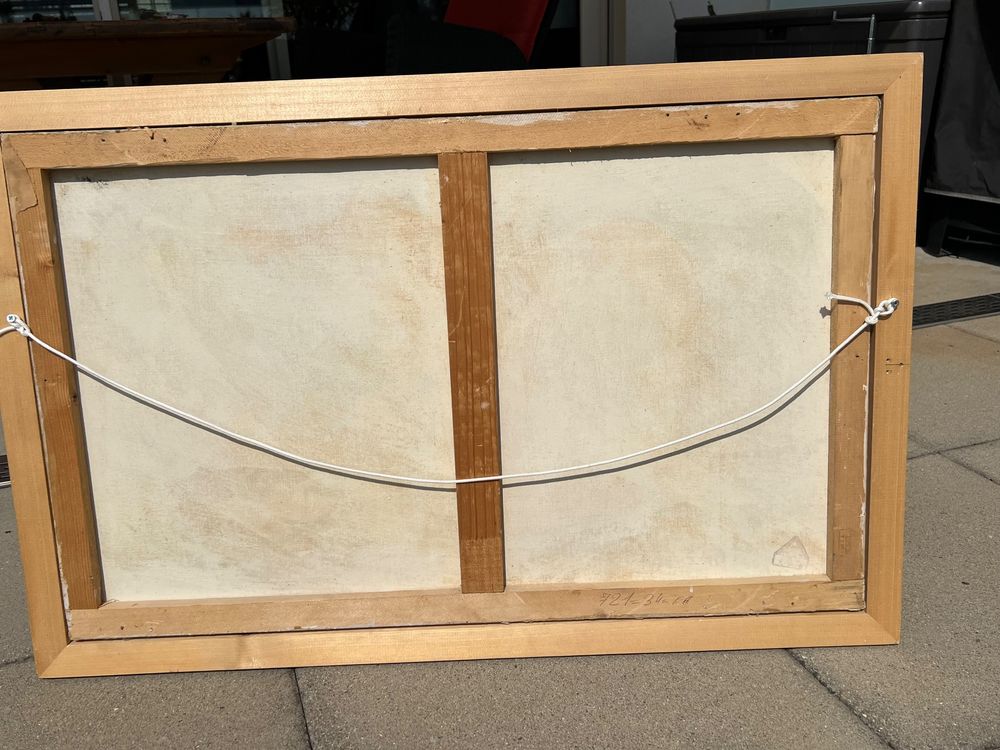 Hallo, Hallo ! Aktbild schöne Frau 92 x 60 cm signiert (Gebraucht) in ...