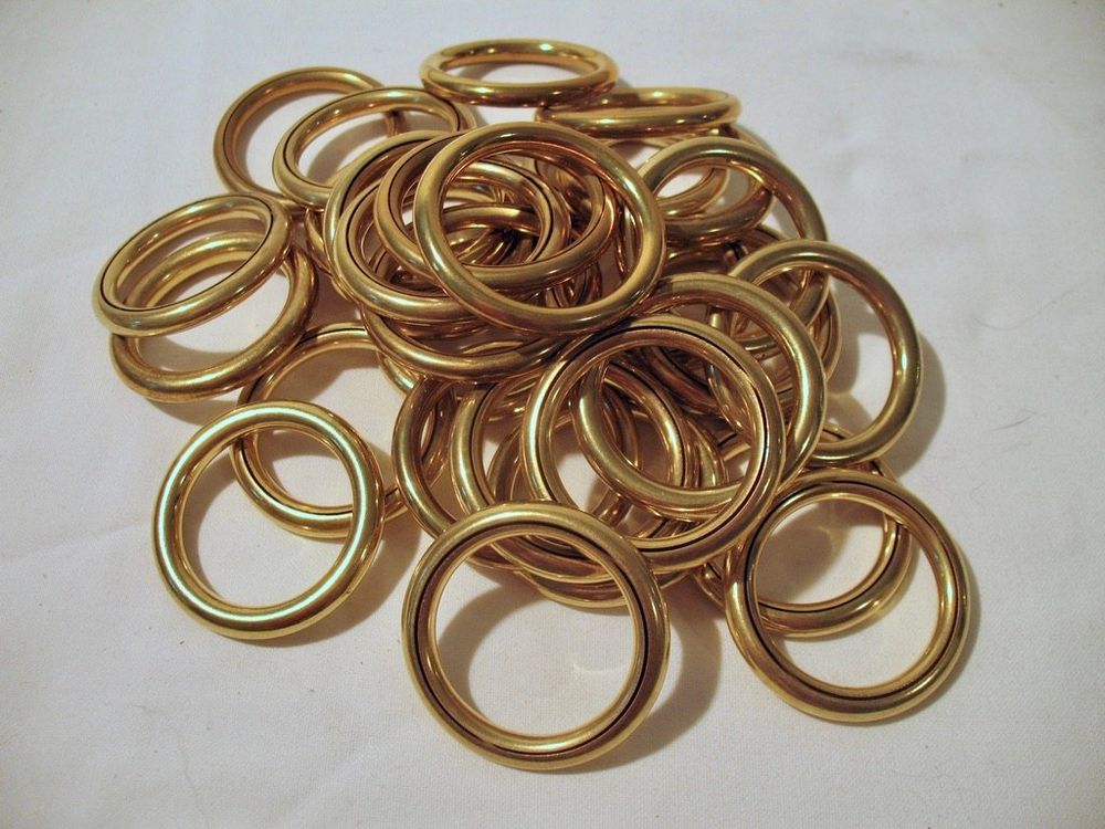 31x Messing Ring 44 / 32 mm Makramé Basteln (Neu (gemäss Beschreibung ...