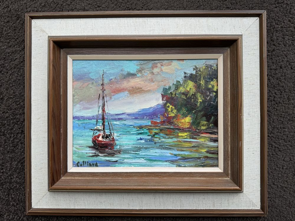 Huile du peintre Roland Colliard, Neuchâtel (Gebraucht) in Cressier NE ...