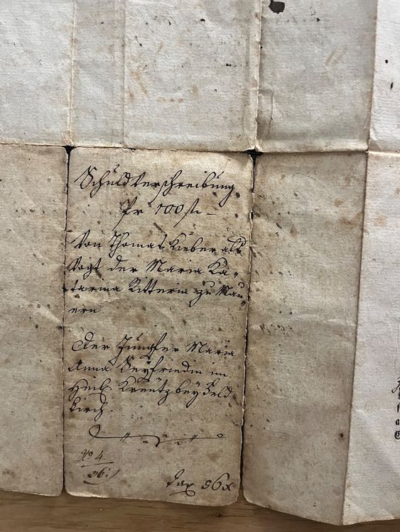 Antike Handgeschriebene Brief mit Stempfel aus der Zeit | Kaufen auf ...