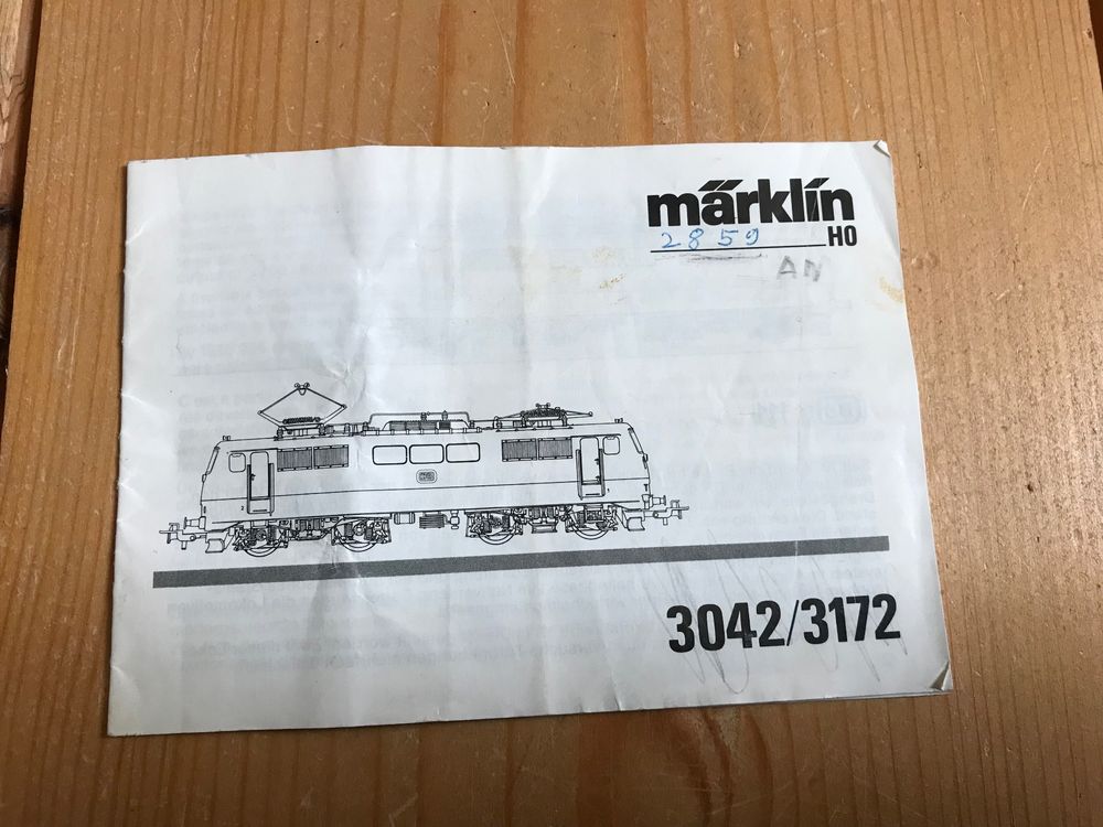 märklin 3042/3172, bedienungsanleitung (Gebraucht) in Liestal für CHF 1 ...