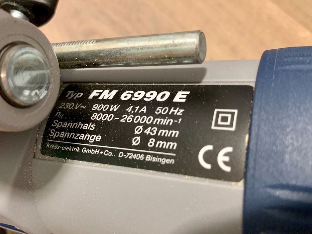 Kress Oberfräse FM 6990 E (Gebraucht) in Schlatt TG für CHF 121 – mit ...