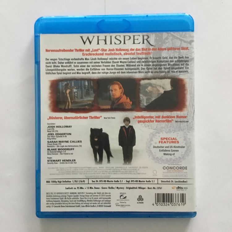 📀 Whisper Blu Ray Vergriffen Rarität 📀 (Neu (gemäss Beschreibung)) in ...