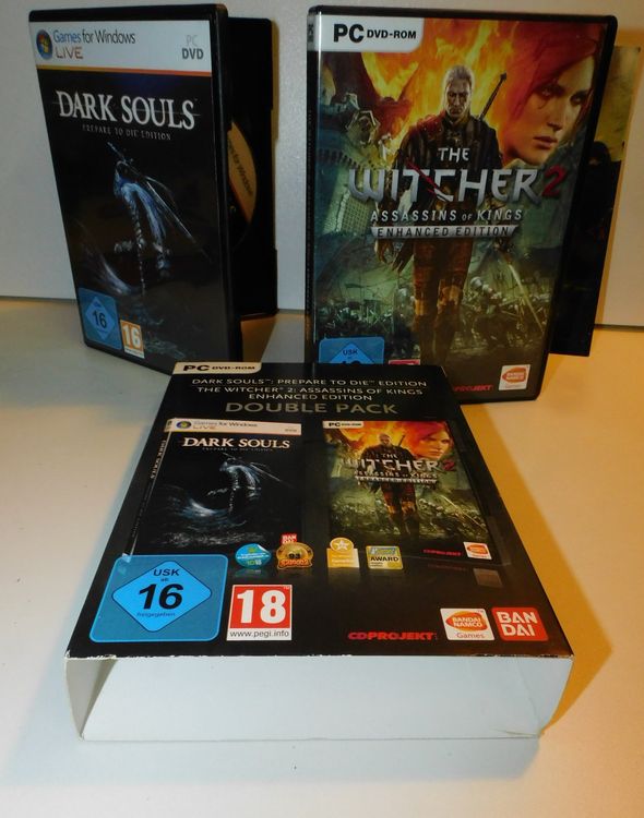 Game PC-CD Rom Game Videospiel - The Witcher und Dark Soul (Gebraucht ...