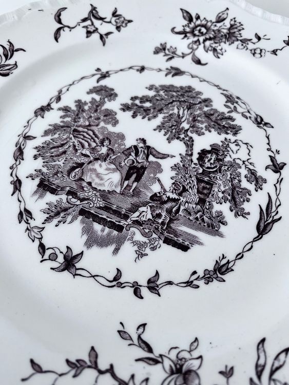 Vintage Mason's "Watteau" Teller/Platte 27 cm England 1940 (Gebraucht ...