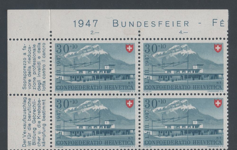 Viererblock PP 37 mit nicht kat. Retouche ** | Kaufen auf Ricardo