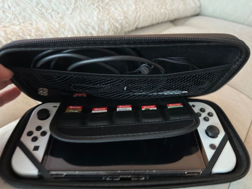 🎮 🧳 Nintendo OLED Switch ZUBEHÖR SORGLOSPAKET Hülle Glas (Neu (gemäss ...