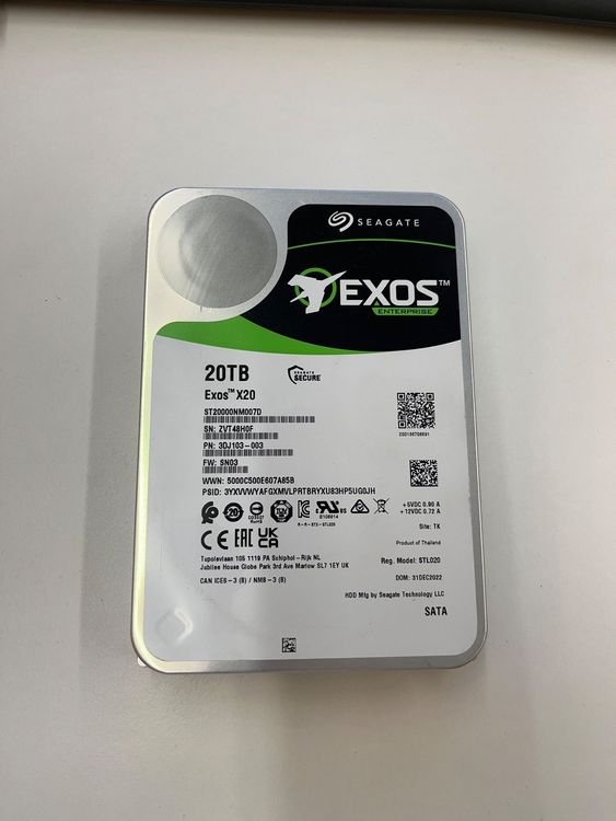 Seagate Exos X20 20TB ST20000NM007D (Gebraucht) in Rupperswil für CHF ...