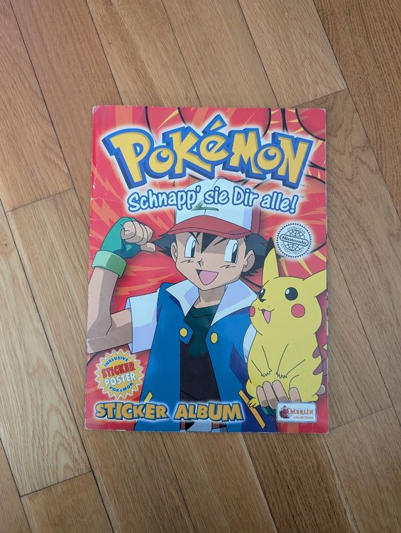 Pokémon Stickeralbum von Merlin Komplett inkl. Poster (Gebraucht) in ...
