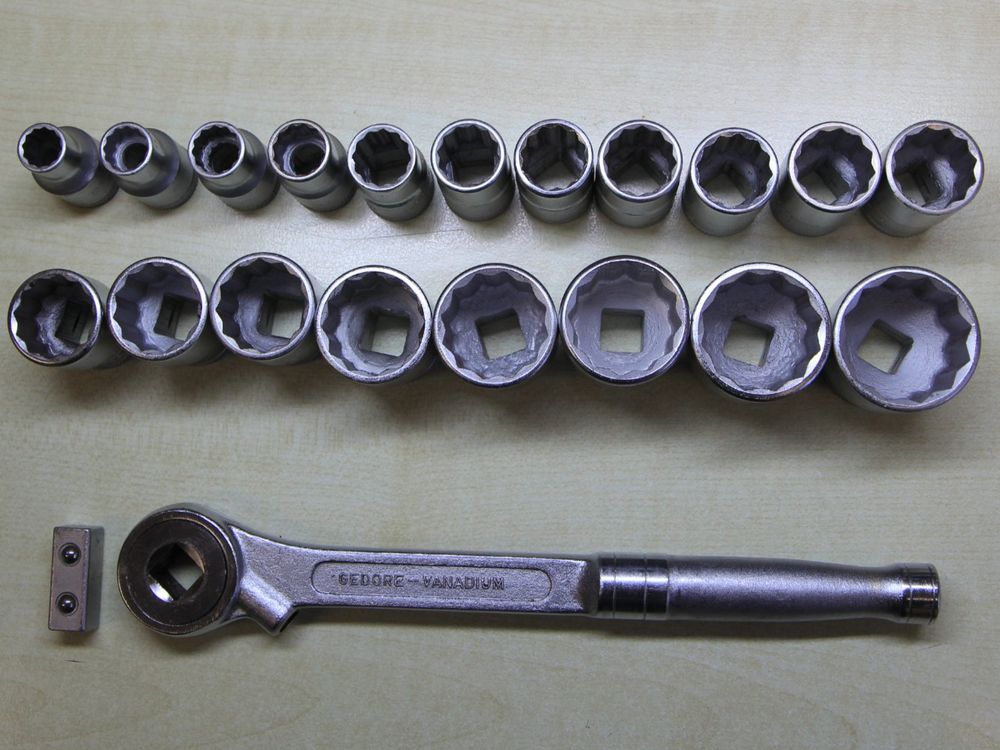 Gedore Steckschlüsselsatz, 11-32mm, Antrieb 1/2", Set D19T (Gebraucht ...