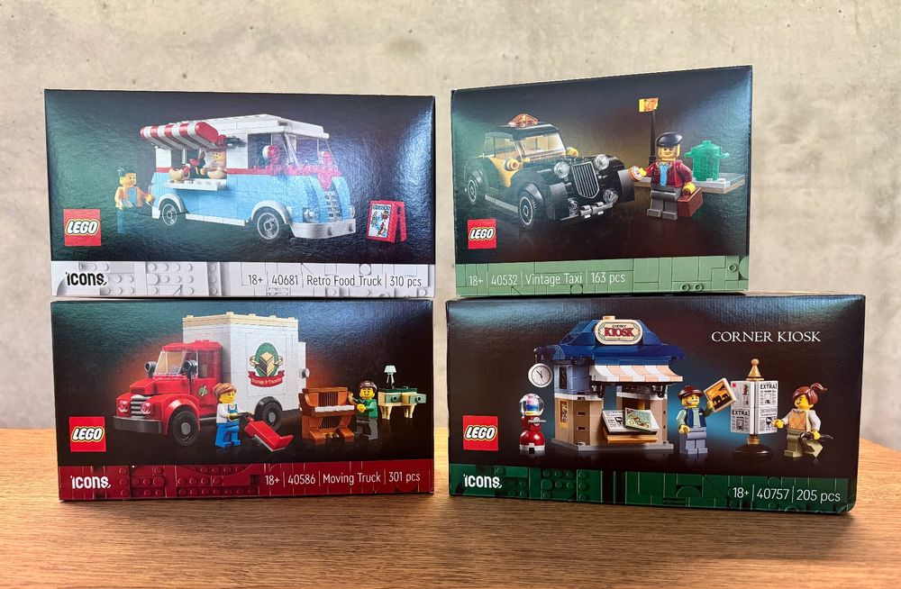 LEGO Icons Promo/GWP Fahrzeuge und Kiosk (Neu (gemäss Beschreibung)) in ...