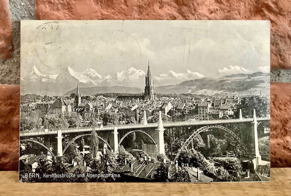 1906 - Antike AK - Bern Kornhausbrücke & Alpenpanorama | Kaufen auf Ricardo