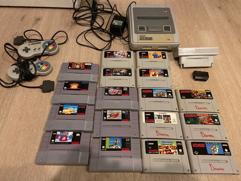 Console SNES sans câble écran + 17 jeux (Gebraucht) in Delémont für CHF ...