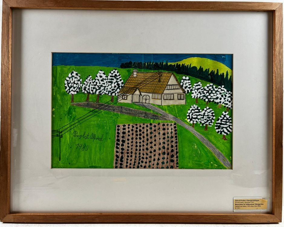 Alfred Probst (19??-1995) Obergerlafingen Art Brut Maler | Acheter sur Ricardo