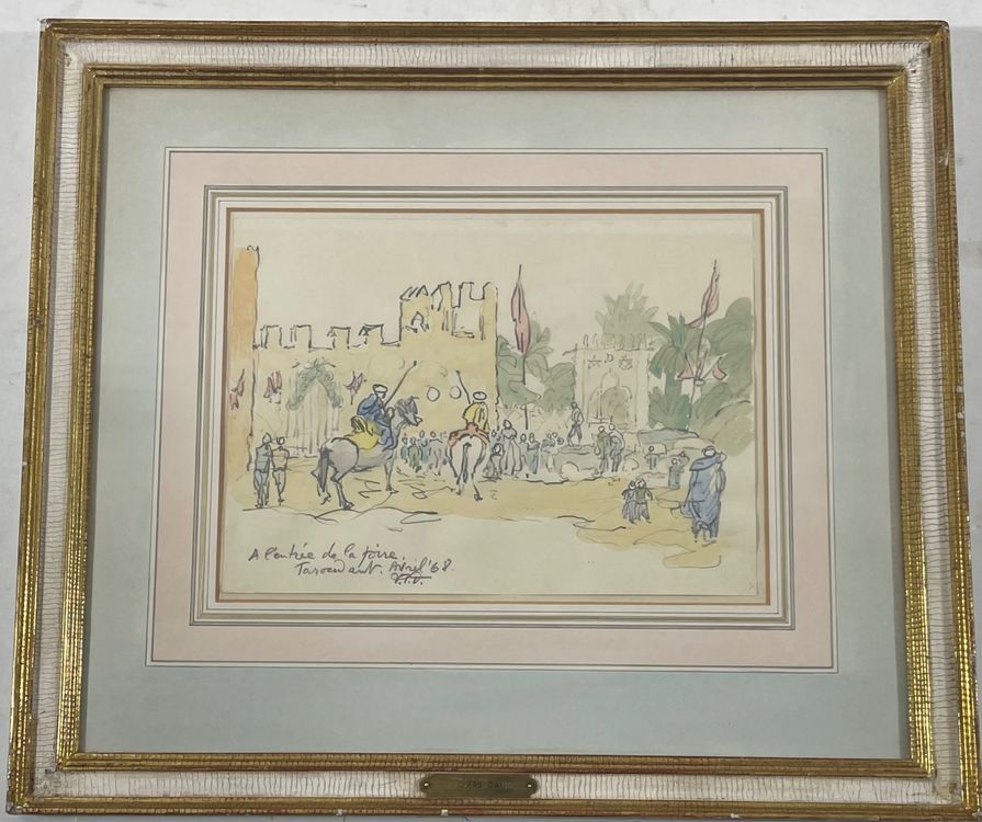 David Villiers (1906-1985) Aquarell (Gebraucht) in Root für CHF 5 – mit ...