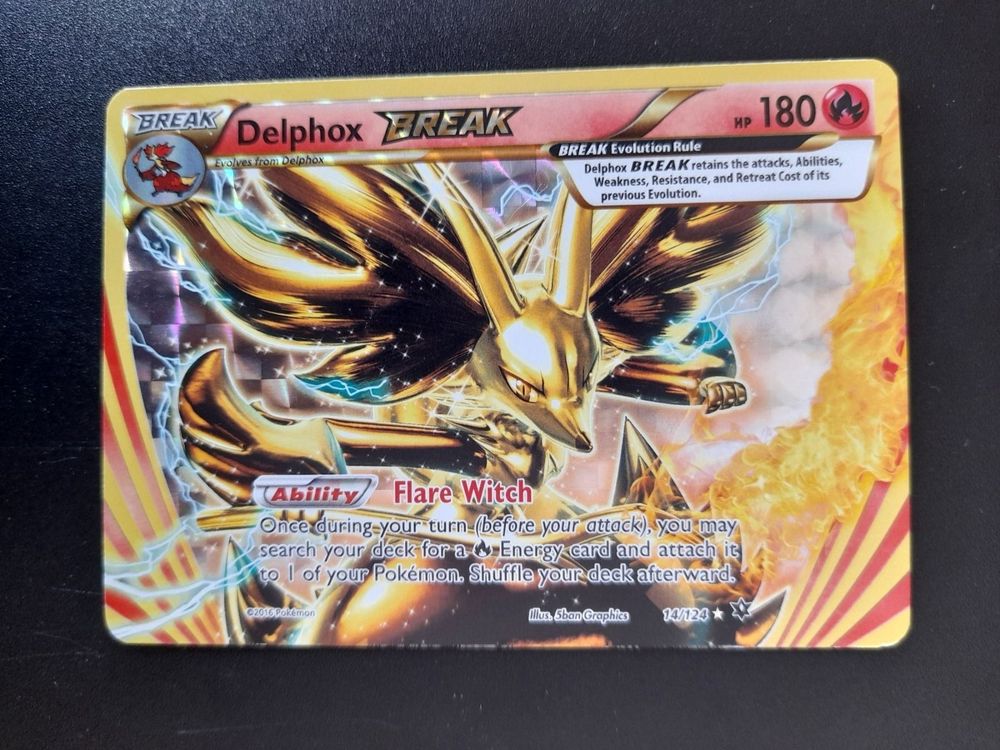 Delphox BREAK Pokemon Karte (Gebraucht) in Hauterive NE für CHF 5 – mit ...