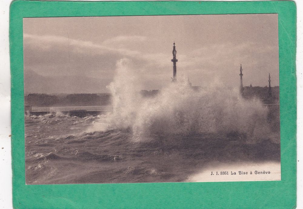La Bise à Genève Werbekarte Papeterie Briquet (Gebraucht) in Herisau ...