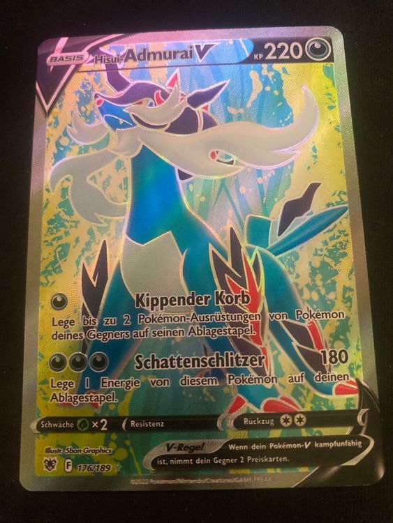 Pokemonkarte Hisui Admurai V Fullart (Neu (gemäss Beschreibung)) in Neuhausen für CHF 1 – mit ...