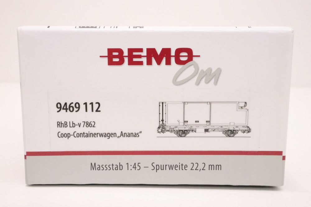 Bemo 9469 112 RhB Lb-v 7862 Coop-Containerwagen, 0m | Kaufen auf Ricardo
