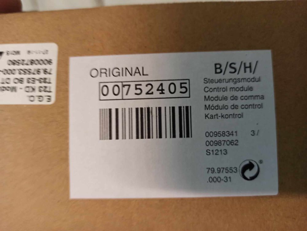 Control Module for Bosch Siemens | Kaufen auf Ricardo