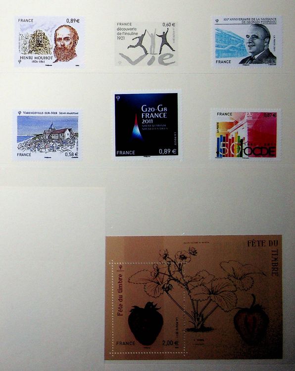 FRANCE FEUILLET + TIMBRES NEUFS** 2011. VALEUR 5.80 / AT151 (Neuf (Voir ...