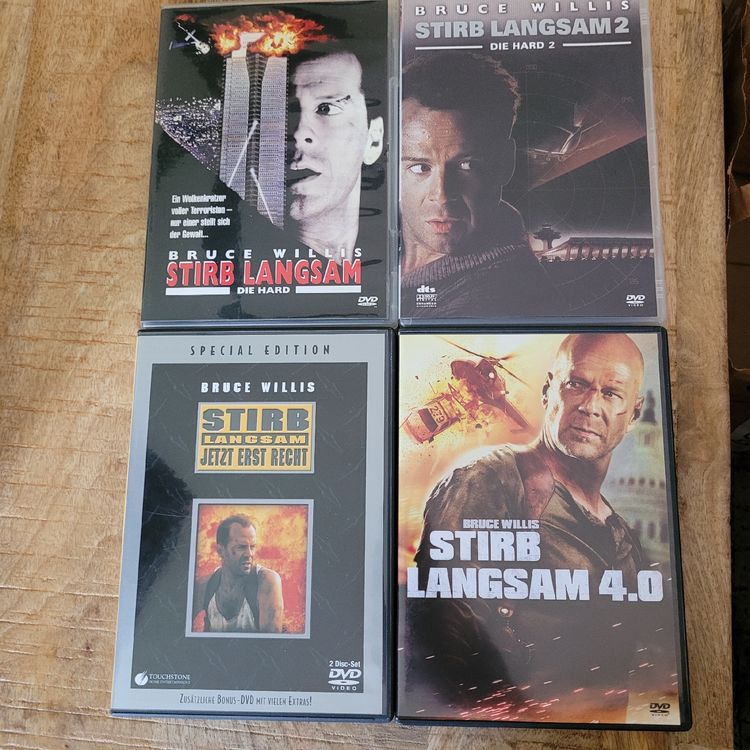 Stirb Langsam 1-4 dvd bruce Willis die Hard (Gebraucht) in Zollikerberg für CHF 4 – mit ...