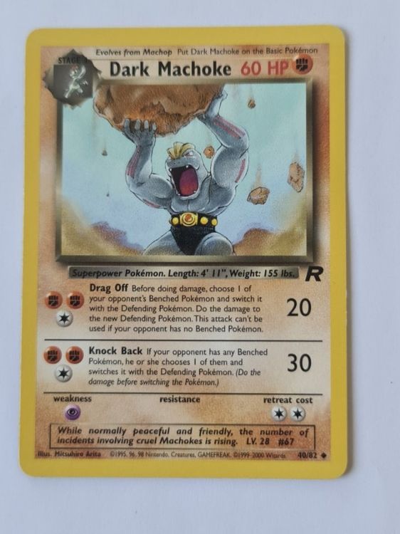 Pokemon Karte Dark Machoke (Gebraucht) in Sitterdorf für CHF 3 – mit ...