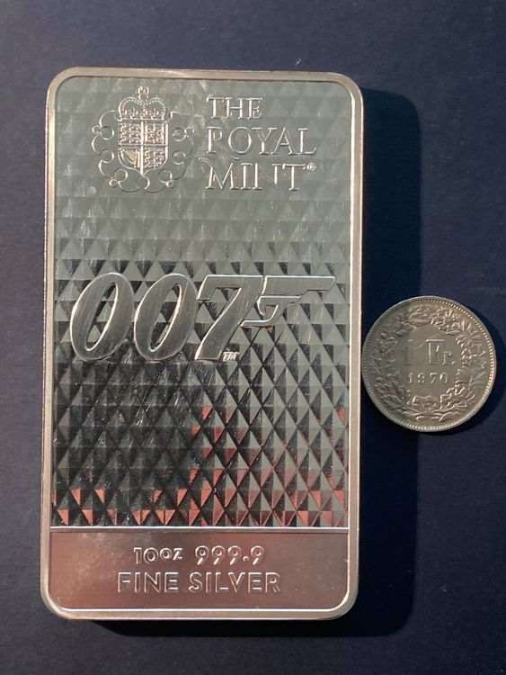 10 Unze Silber / James Bond - Diamonds forever | Kaufen auf Ricardo