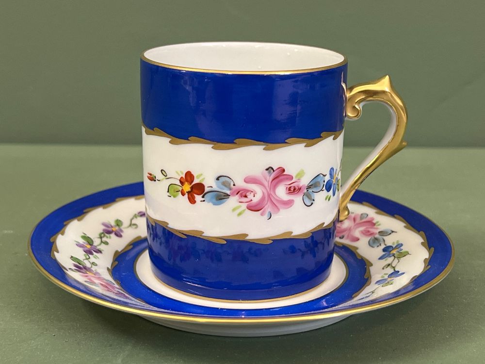 SINGER Limoges Porzellan - Tasse mit Unterteller (Gebraucht) in ...