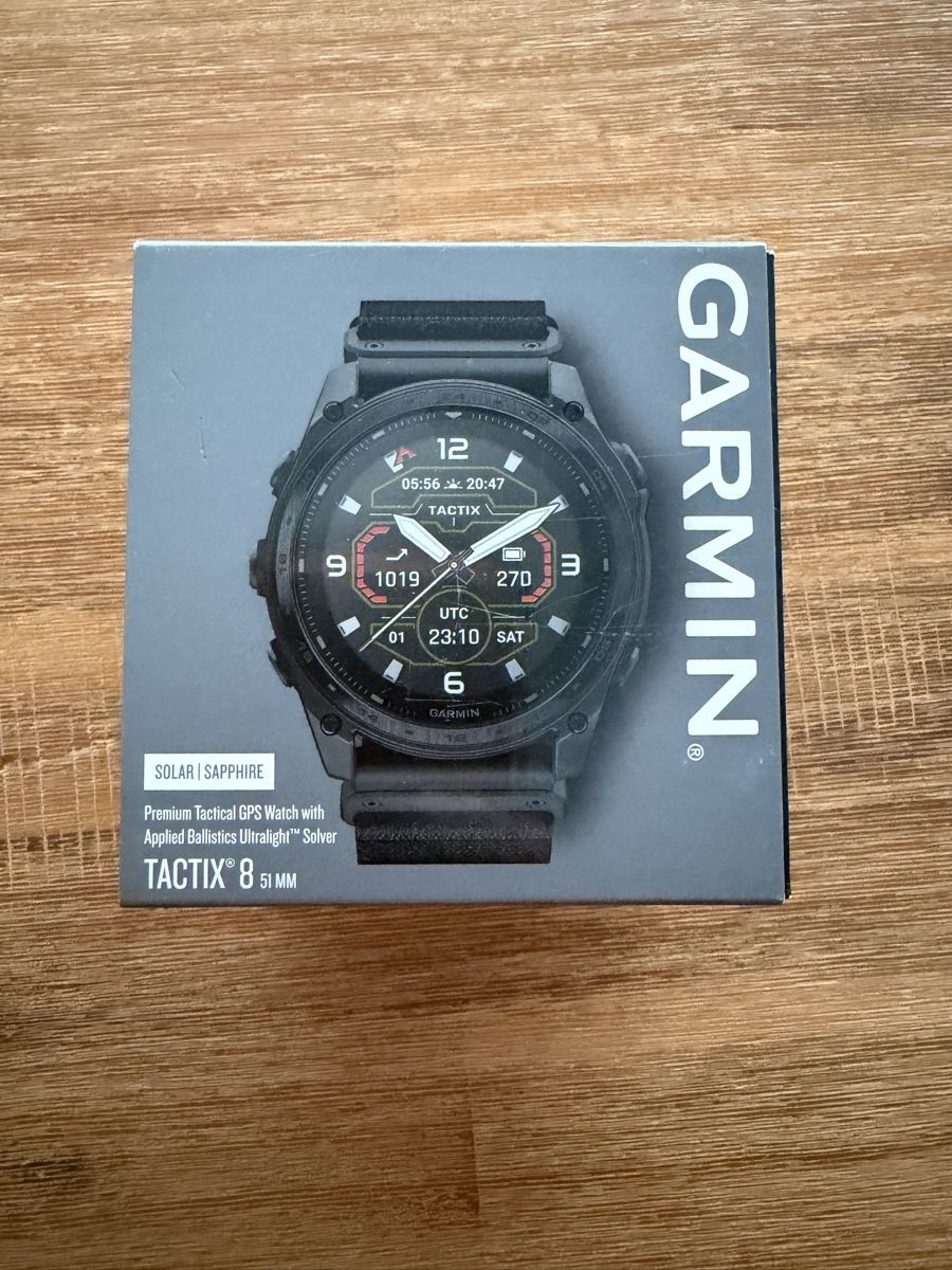 Garmin Tactix 8 Solar | Sapphire – 51 mm NEU UND UNGEÖFFNET (Neu und ...