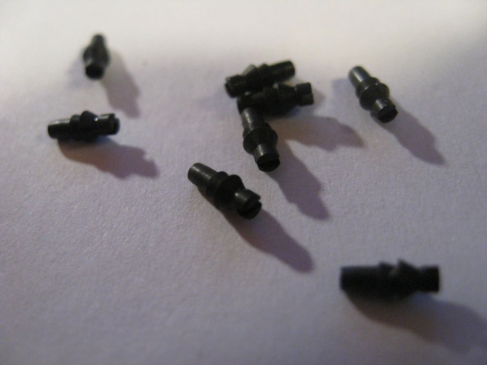 HAG 160011 Isolator geschwärzt mit Schlitz H0, 10 Stück (Neu (gemäss ...