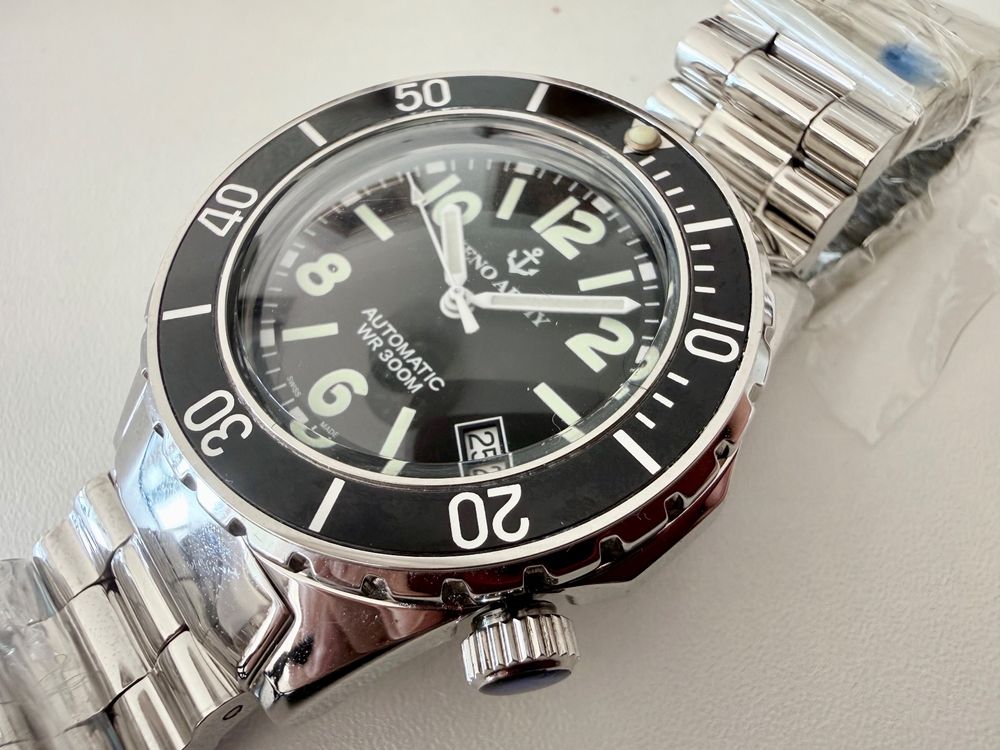 ZENO Army Diver Automatic, Original design from 1970, SRP658 (Neu und ...
