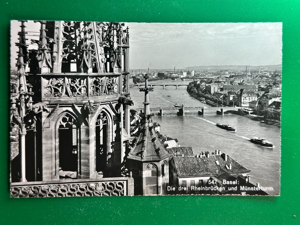 Basel - Die drei Rheinbrücken und Münsterturm | Kaufen auf Ricardo