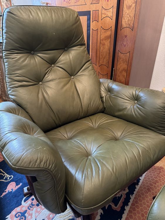Retro Relax Sessel aus hochwertigem Leder (Gebraucht) in Basel für CHF 1300 – nur Abholung auf ...